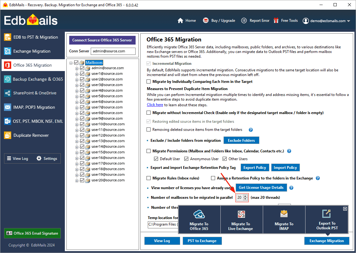 EdbMails recovery, export and migration FAQs