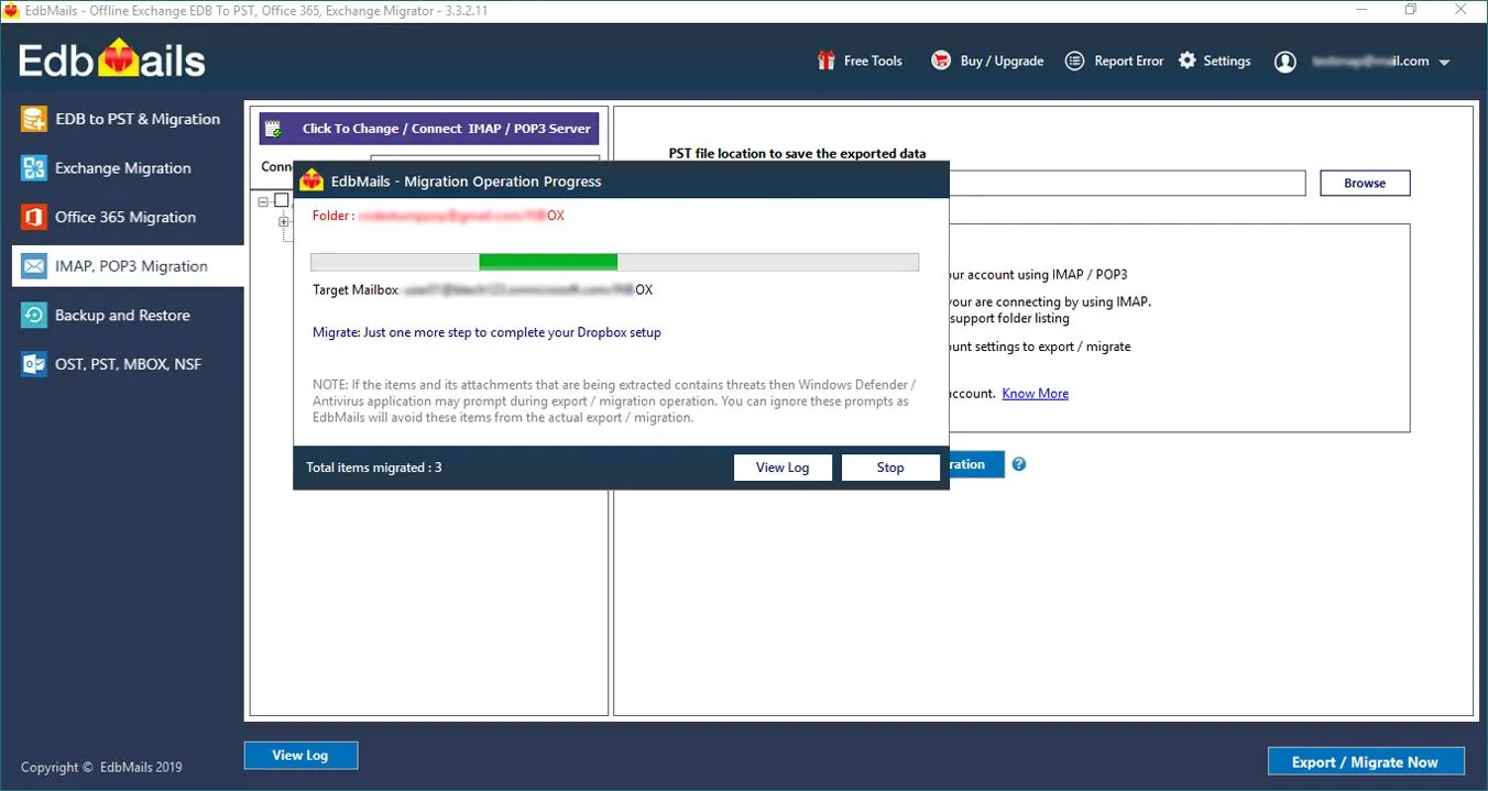IMAP to IMAP Migration | EdbMails