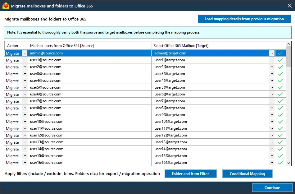 Concurrent Office 365 Mailbox Migrations Empowered by EdbMails