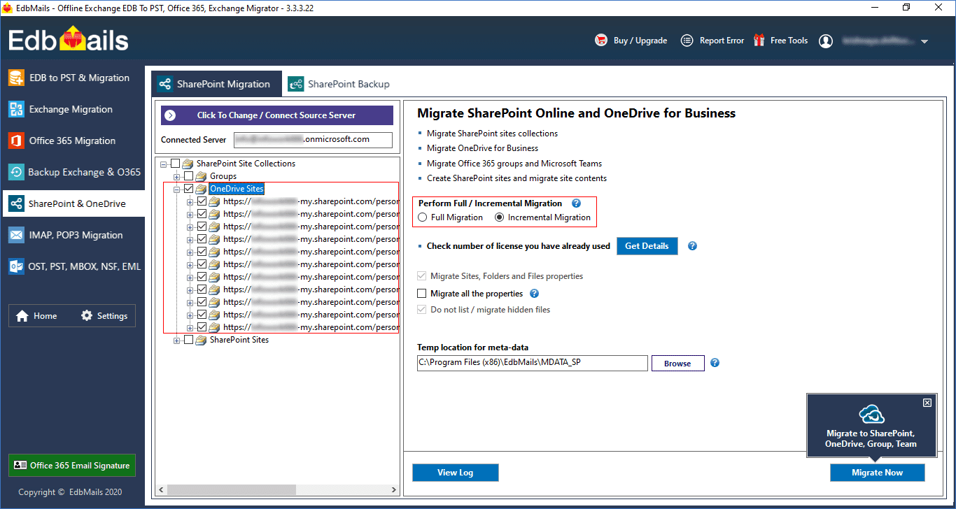 OneDrive Migration Screenshots OneDrive Migration Screenshots
